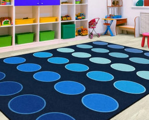 Brighten Your Classroom with Vibrant Seating Dot Rugs