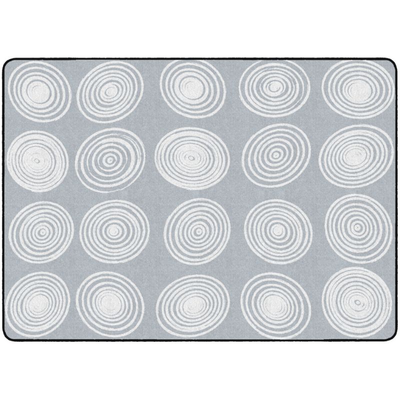 Grey & White Classroom Area Rug - Flagship Carpets USA