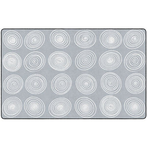 Grey & White Classroom Area Rug - Flagship Carpets USA