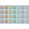 Pastel Rainbow Smiley Face Classroom Seating Rug