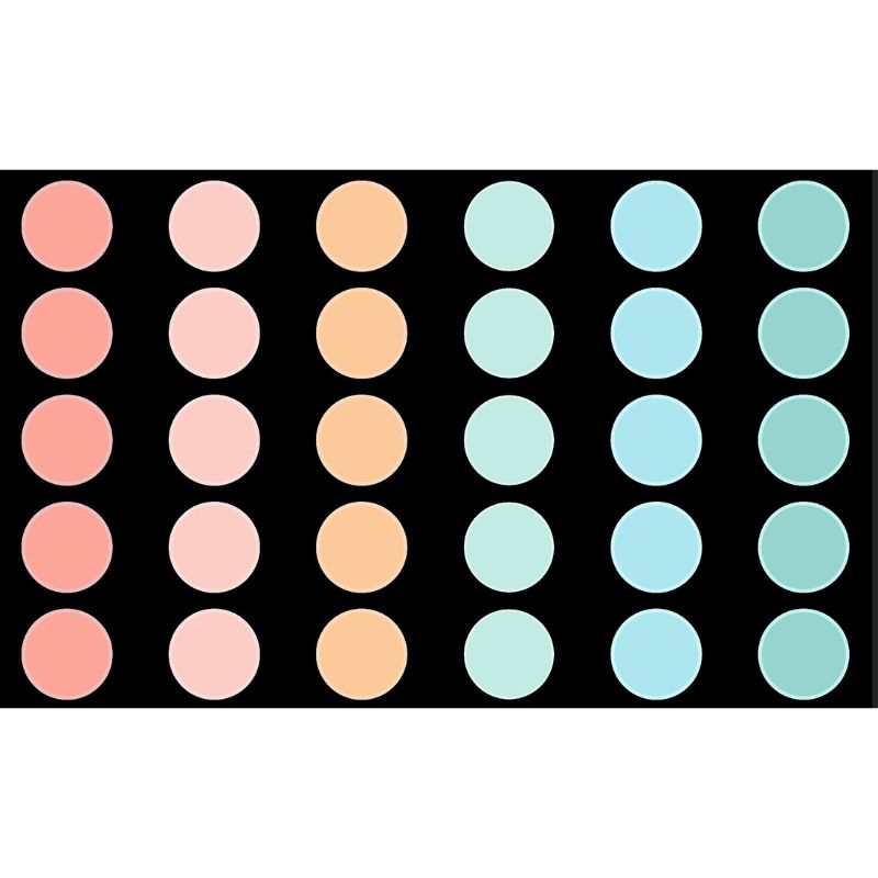Pastel Paradise Dots Classroom Seating Rug