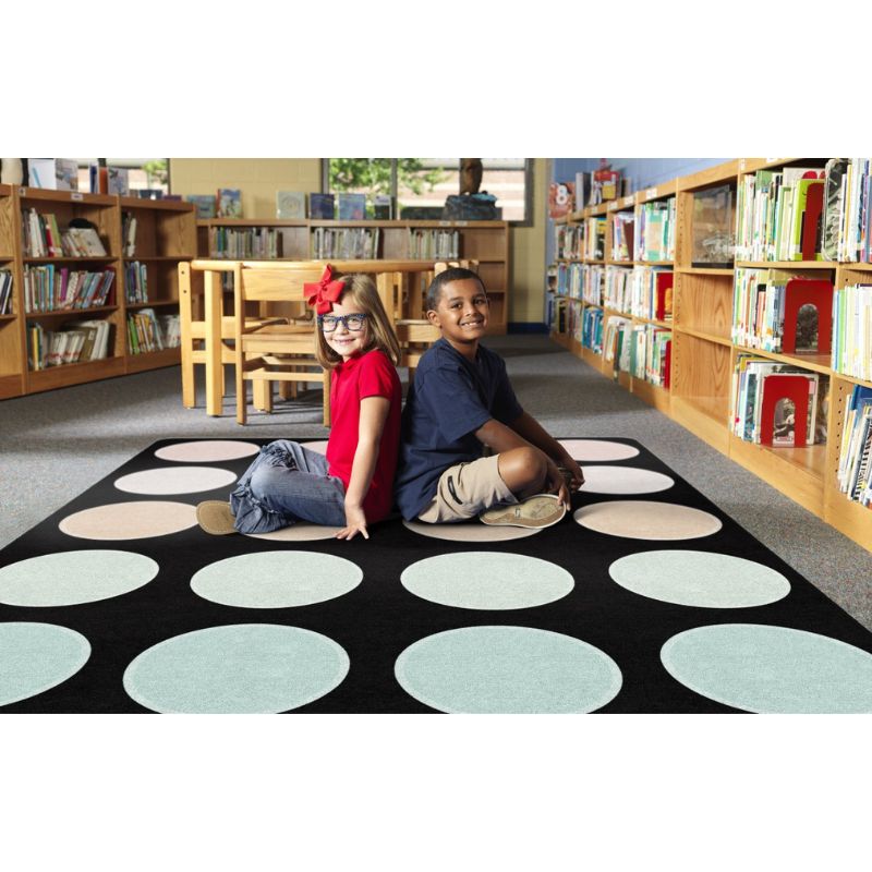 Pastel Paradise Dots Classroom Seating Rug