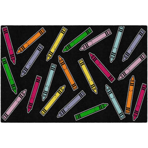School Days Crayons Rug