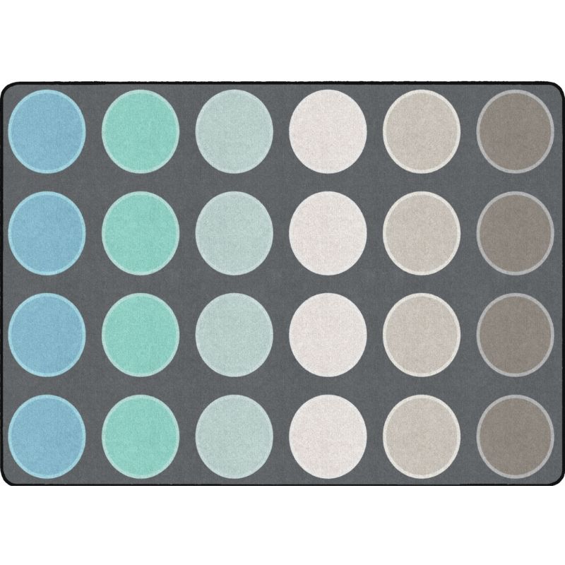 Tranquil Dots Classroom Seating Rug - Early Childhood Carpets
