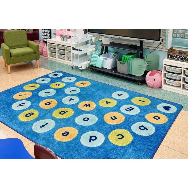 Calming Colors Alphabet Seating Rug