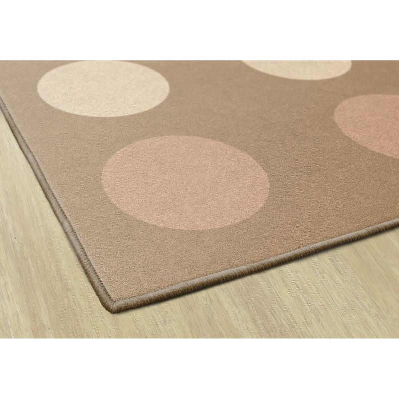 Neutral Dark Criss Cross Applesauce Seating Rug