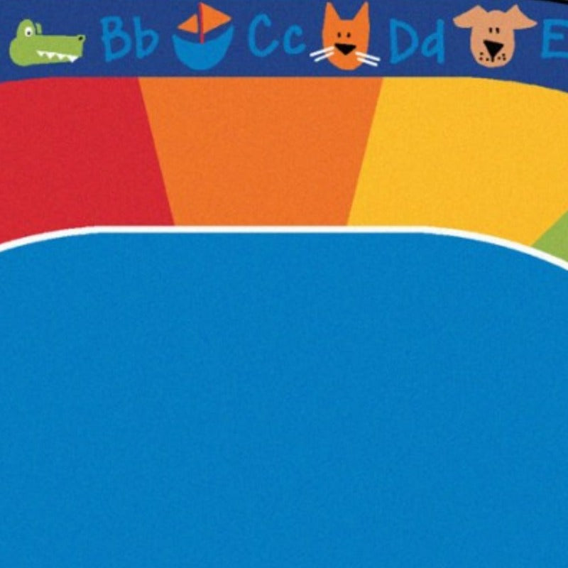 Fun with Phonics Factory Second Rug 8'3 x 11'8 Oval