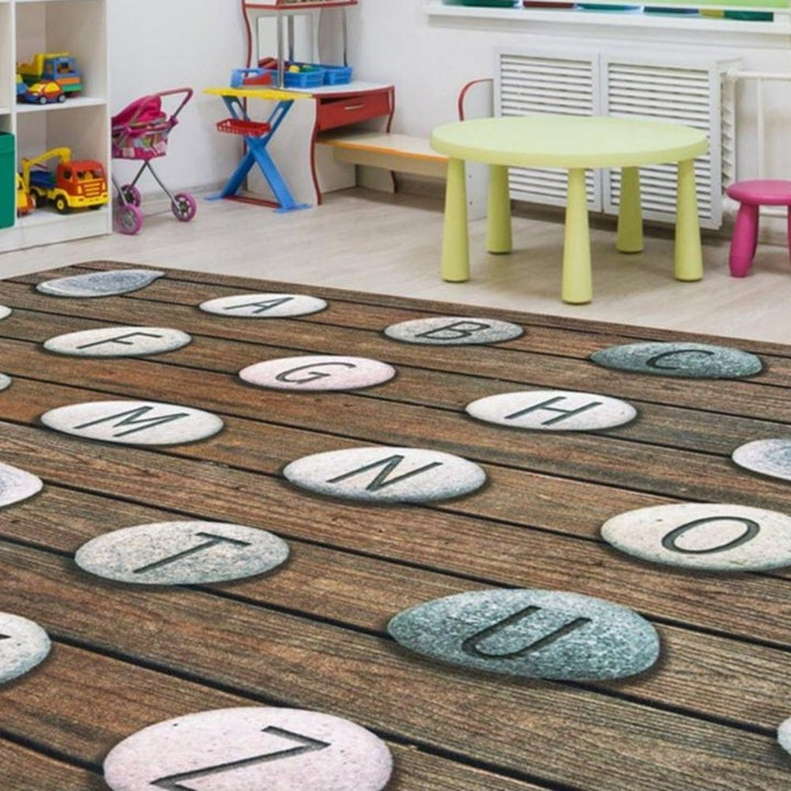 Alphabet Stones Classroom Seating Rug