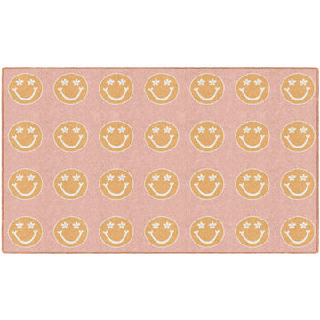 Good Vibes Happy Faces Classroom Rug